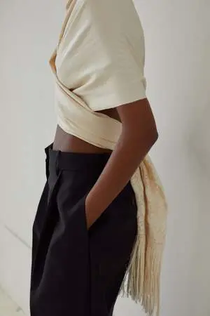 HEIRLOME Laurence Wide-leg Pleat Tailored Trousers