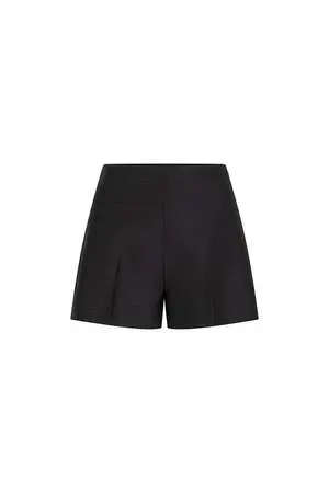 HEIRLOME Saskia Textured Silk And Wool Shorts