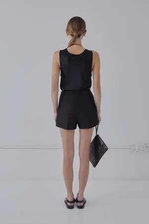 HEIRLOME Saskia Textured Silk And Wool Shorts