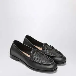 Bottega Veneta Silenzio Loafers In Espresso Lambskin Leather - Brown