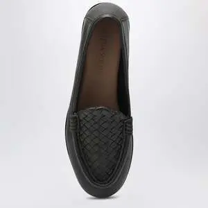 Bottega Veneta Silenzio Loafers In Espresso Lambskin Leather - Brown