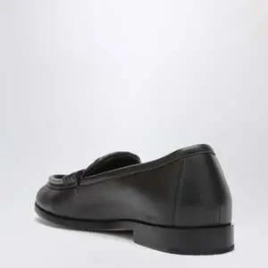 Bottega Veneta Silenzio Loafers In Espresso Lambskin Leather - Brown