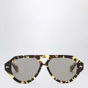 Bottega Veneta Dizzy Aviator Sunglasses In Recycled Acetate - Brown