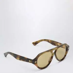 Bottega Veneta Dizzy Aviator Sunglasses In Recycled Acetate - Brown