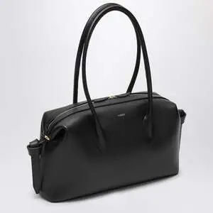 Yuzefi Brioche Duffle Bag In Pebble-grained Leather - Black