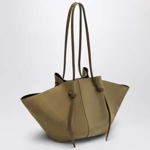 Yuzefi Large Mochi Suede Shoulder Bag - Green