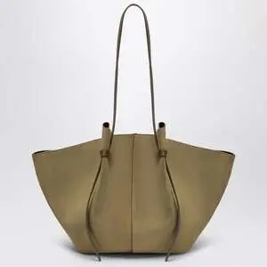 Yuzefi Large Mochi Suede Shoulder Bag - Green