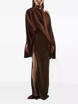 TALLER MARMO Asymmetric Draped Dress