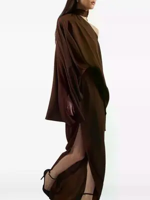 TALLER MARMO Asymmetric Draped Dress