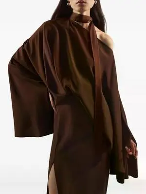 TALLER MARMO Asymmetric Draped Dress