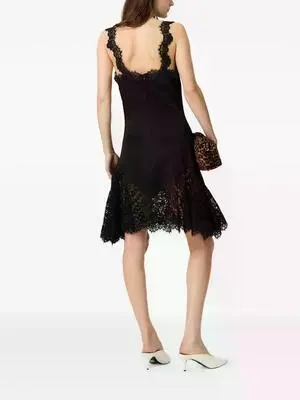 Stella McCartney Sleeveless V-neck Dress With Lace Trim