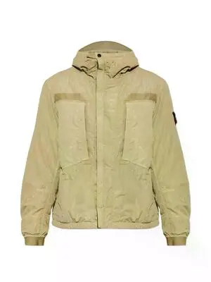 Stone Island Logo-patch Hooded Jacket - Green