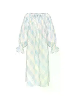 Sleeper Cha-cha Ruffled Midi Dress - Blue