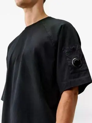 C.P. COMPANY 30/2 Mercerized Jersey Twisted Lens Short-sleeve T-shirt
