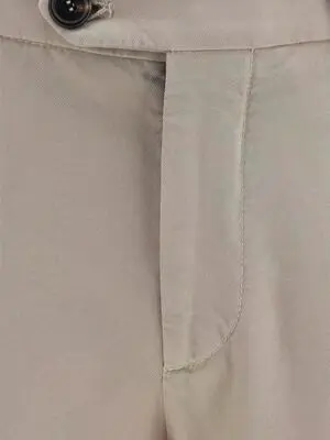 Brunello Cucinelli Garment-dyed Cotton Trousers