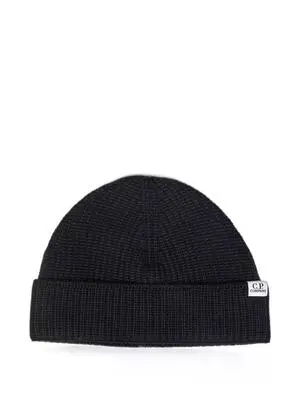 C.P. COMPANY Ribbed-knit Wool Beanie Hat