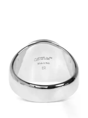 Off-White Arrows Enamel Detail Signet Ring