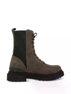Brunello Cucinelli Monili-trim Lace-up Boots
