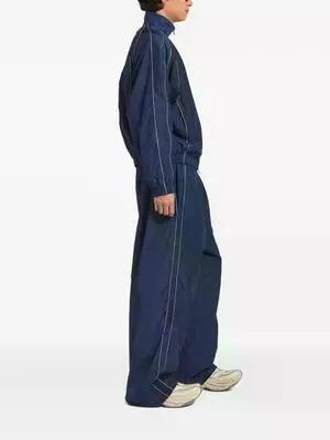 Balenciaga Piping Detail Tracksuit Jacket - Blue