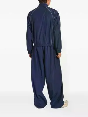 Balenciaga Piping Detail Tracksuit Jacket - Blue
