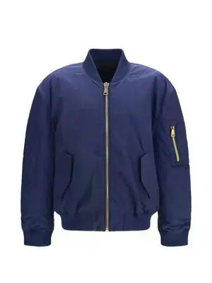 Balmain Logo Embroidered Bomber Jacket