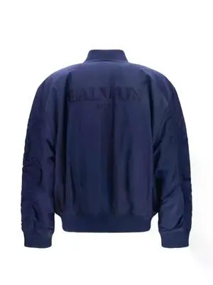 Balmain Logo Embroidered Bomber Jacket