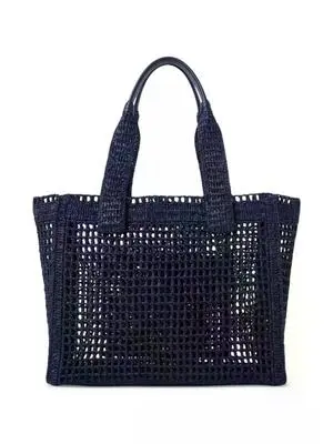 Chloé Logo-embroidered Open-knit Tote Bag