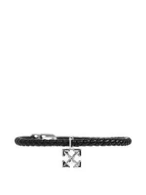 Off-White Braided Leather Arrows Bracelet