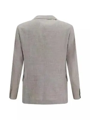 Brunello Cucinelli Herringbone-pattern Single-breasted Jacket