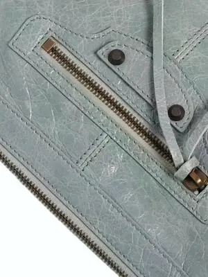 Balenciaga Mini Le City Moto Shoulder Bag - Blue