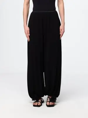 Emporio Armani Wide Leg Trousers - Black