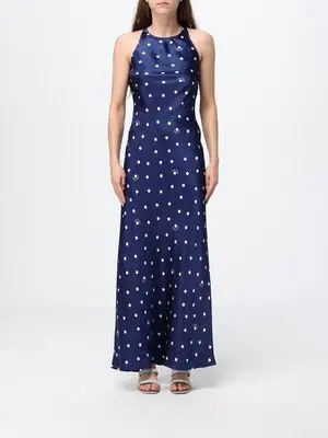 MC2 SAINT BARTH Halterneck Maxi Dress - Blue