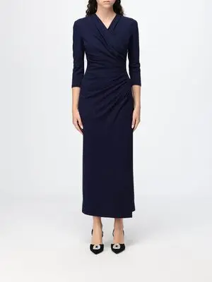 Giorgio Armani Long Sheath Dress - Navy