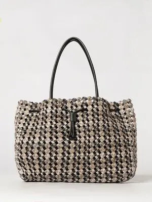 Borbonese La Nido Large Check Print Recycled Nylon Tote Bag - Multicolor