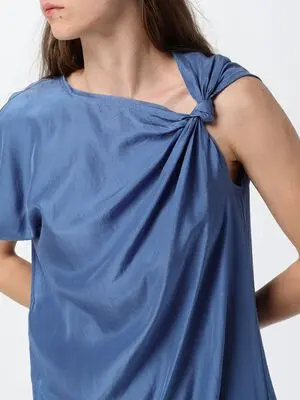 TELA One-shoulder Asymmetrical Linen Midi Kaftan