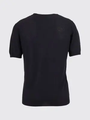 KANGRA Slim Fit Short-sleeve Cotton-blend Crewneck Jumper