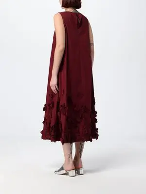 MEIMEIJ Off-the-shoulder Embroidered Cotton Midi Tunic
