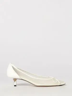 Jacquemus Polyamide Court Shoes With Bow Detailing - White