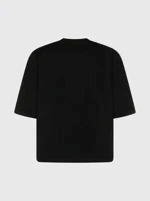 WILLY CHAVARRIA Contrasting Logo Cotton T-shirt With Dropped Shoulders