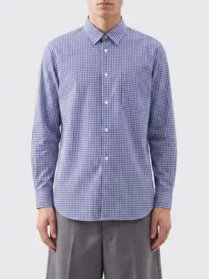 Comme Des Garçons Relaxed Fit Vichy Check Cotton Shirt - Blue