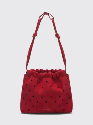 Manu Atelier Romy Suede Bucket Bag - Red