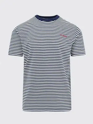 MC2 SAINT BARTH Striped Slim Fit Cotton T-shirt With Contrast Logo