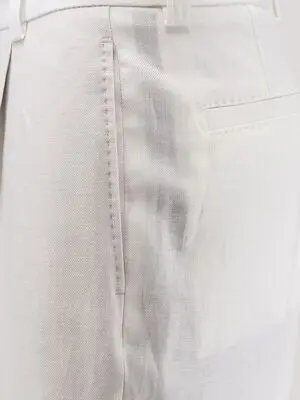 BOSS Slim Fit Tailored Trousers In 100% Linen