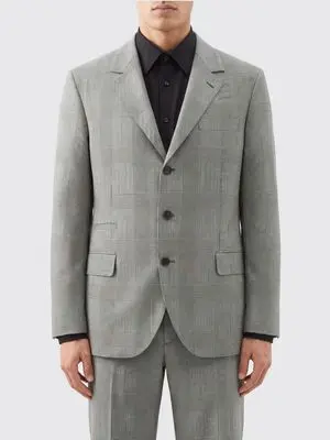Brunello Cucinelli Prince Of Wales Check Single-breasted Virgin Wool Blazer