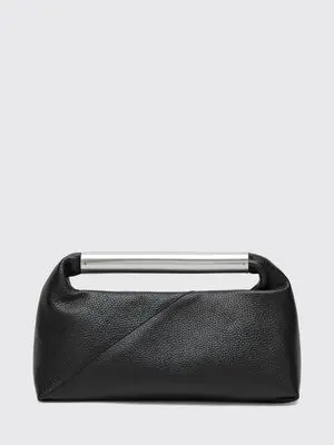 MAISON MARGIELA Grained Calf Leather Handbag With Metallic Handle