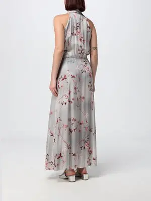 CRIDA MILANO Campanula Floral-print Silk Maxi Chemisier Dress With Halter Neck