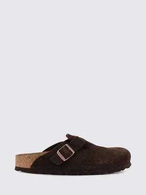 BIRKENSTOCK Boston Suede Clogs With Adjustable Strap - Brown