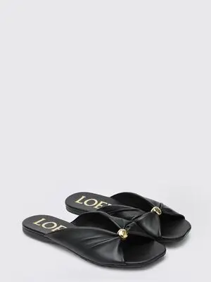 Loewe Pebble Lambskin Nappa Mule Sandals
