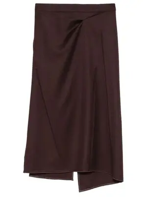 Victoria Beckham Pressed Tailored Skirt - Red