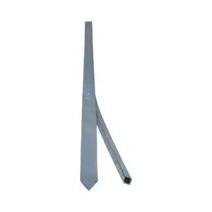 Givenchy 4g Silk Tie /blue - Grey